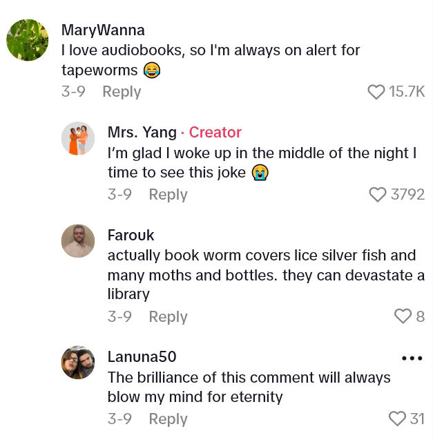 She Found Out “Bookworms” In Used Books Were A Real Danger, And Now She ...