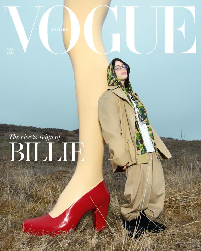 Billie Eilish Stages a Comeback as a Biritsh Vogue Cover Girl, Posing ...