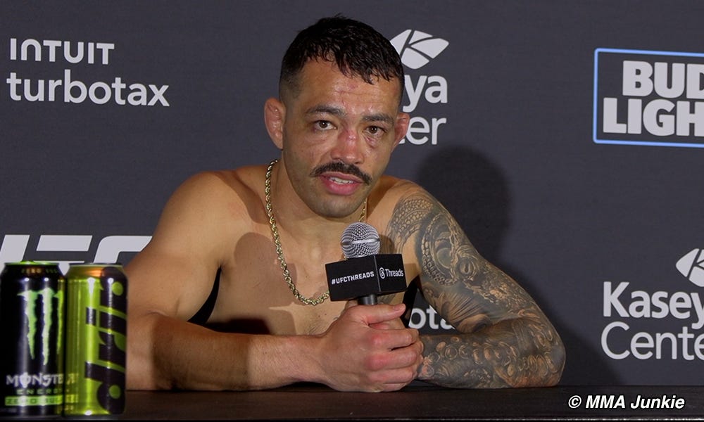 Dan Ige sees no issue with stoppage of Sean Woodson at UFC 314