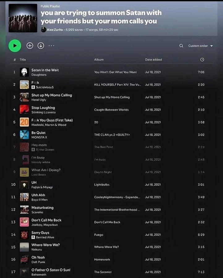 40 Hilariously Weird Spotify Playlists Making Jokes Out Of Song Titles