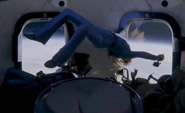 First video emerges from INSIDE the Blue Origin space ship