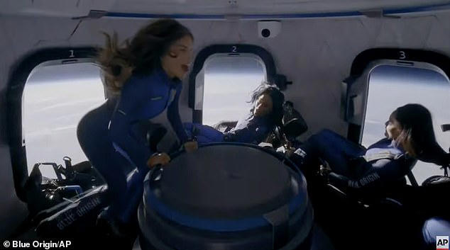 First video emerges from INSIDE the Blue Origin space ship