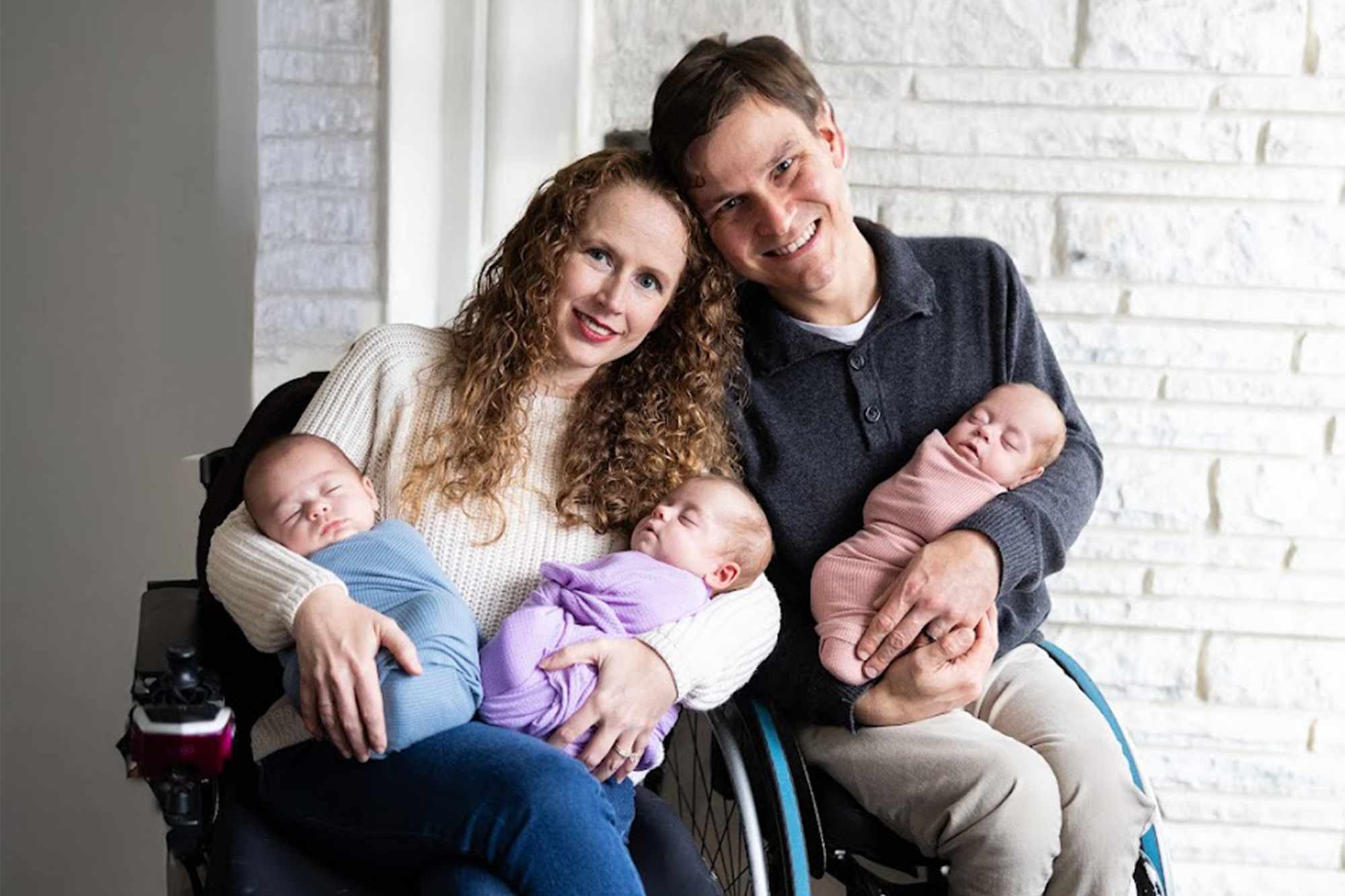 Parents in Wheelchairs Welcome 2 Foster Sons, Then Baby Triplets. How ...