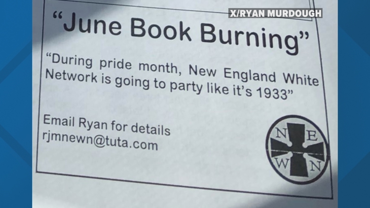 Controversial book-burning ad in Maine newspaper sparks backlash