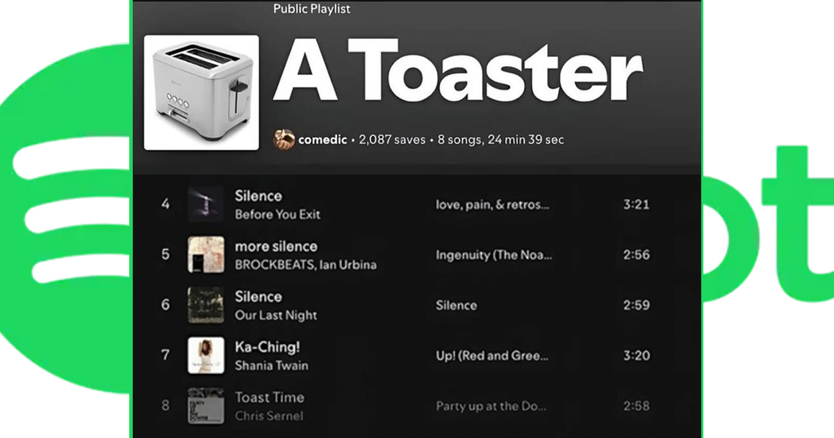 40 Hilariously Weird Spotify Playlists Making Jokes Out Of Song Titles