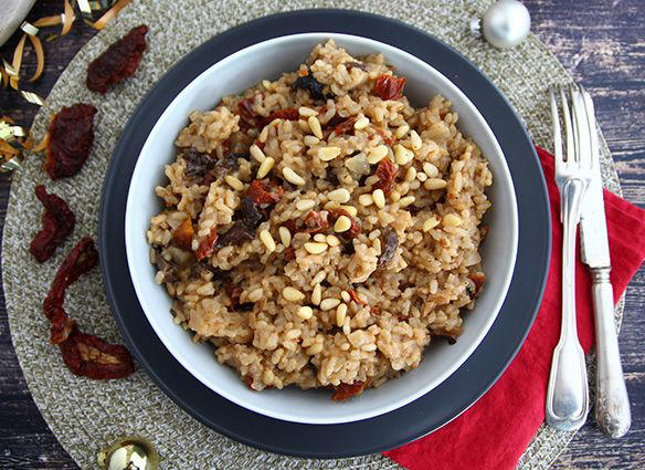 Risotto kit with sun-dried tomatoes and mushrooms