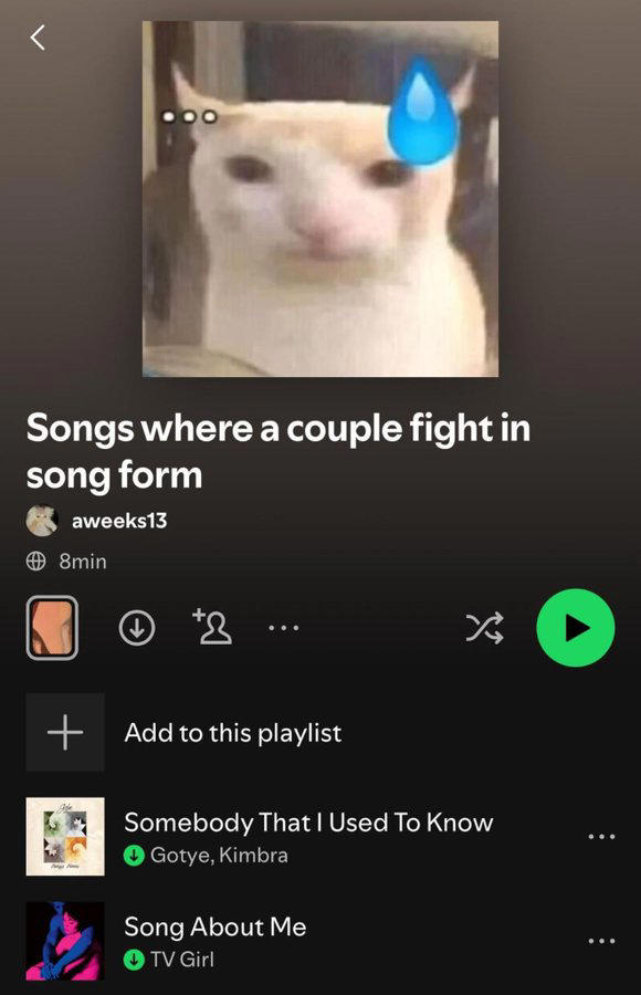 40 Hilariously Weird Spotify Playlists Making Jokes Out Of Song Titles