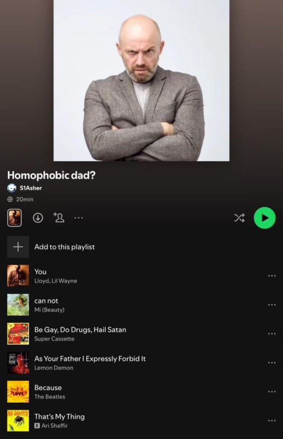 40 Hilariously Weird Spotify Playlists Making Jokes Out Of Song Titles