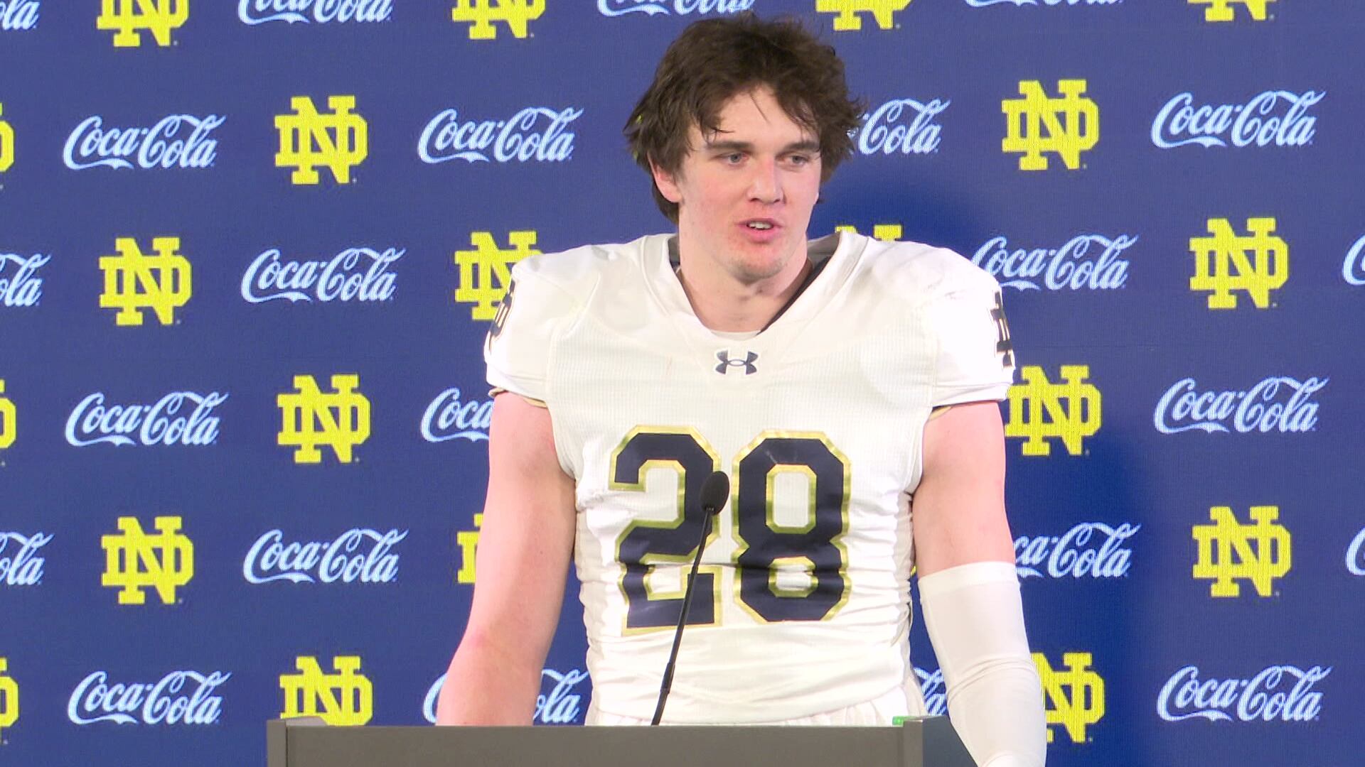 Luke Talich stands out for defense in Notre Dame’s Blue-Gold Game