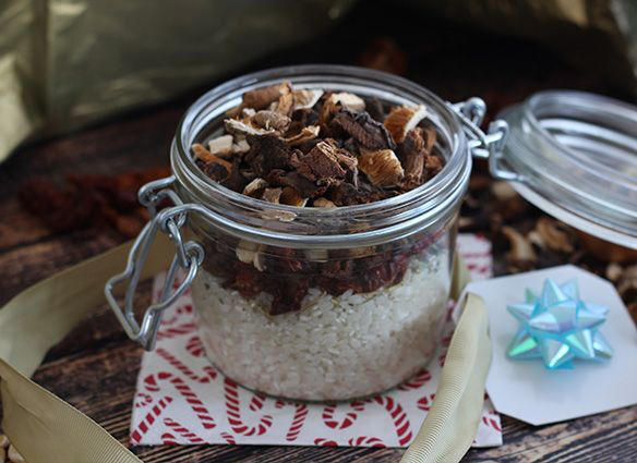 Risotto kit with sun-dried tomatoes and mushrooms