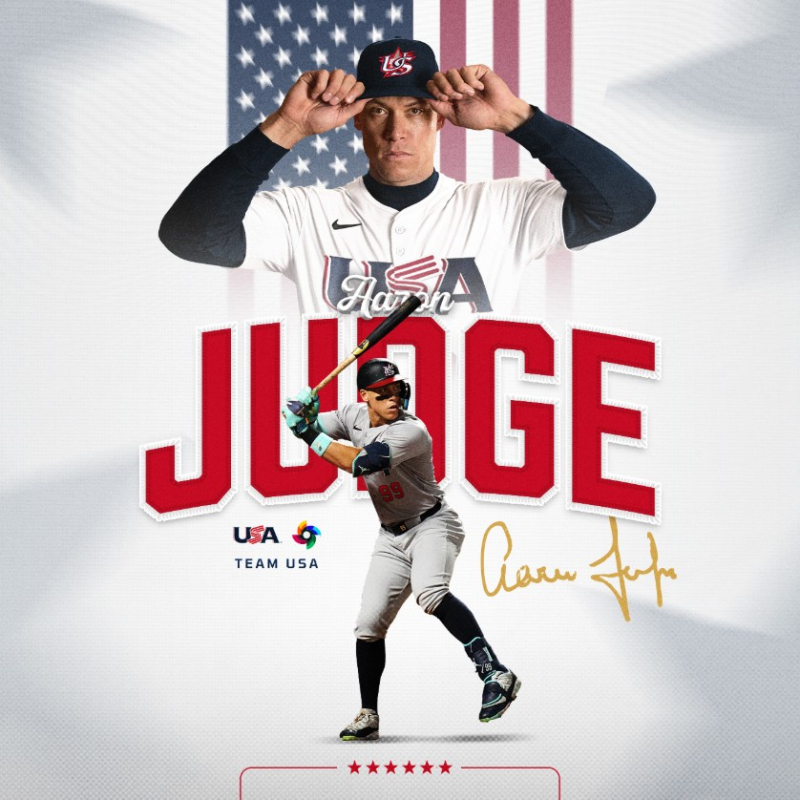 '무관' 저지, WS서 못 한 우승, WBC서 노린다...2026 WBC 미국 주장 선임