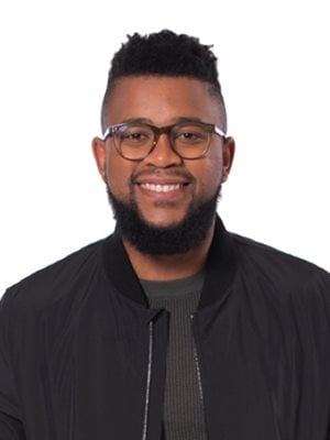 Roland Gaspar hands afternoon Drive Show mic to Sam Ludidi