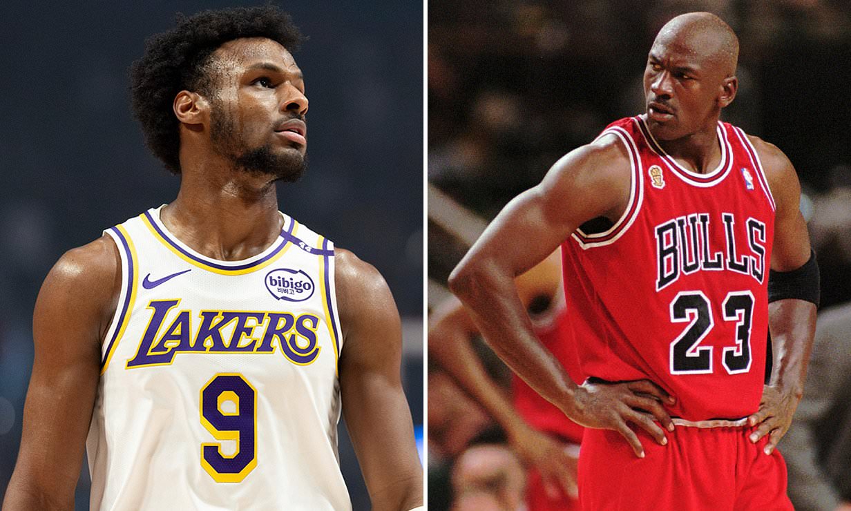 Bronny James ties Michael Jordan rookie record after Lakers blowout win ...