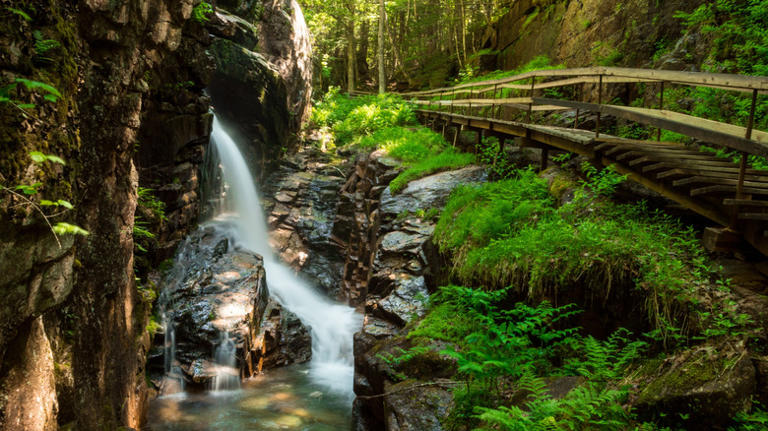 An Easy Hike In New Hampshire's White Mountains Leads To An Epic Natural Water Slide