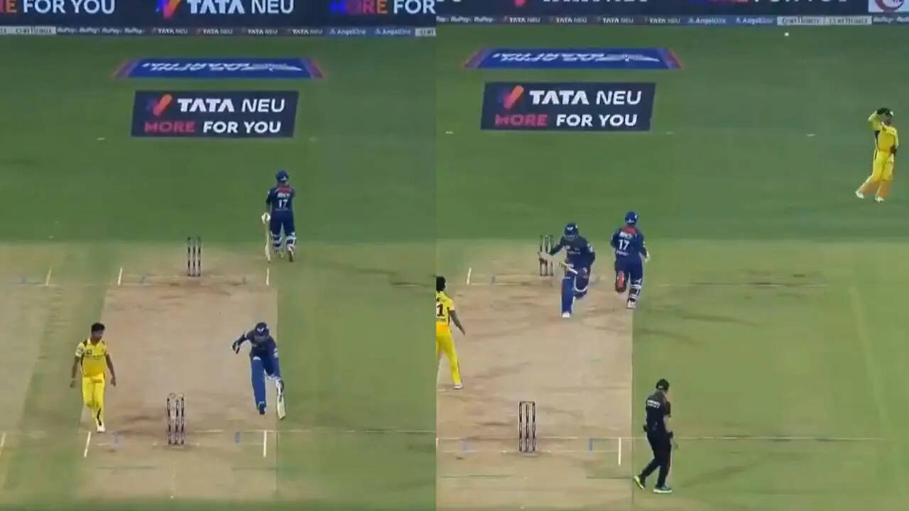 MS Dhoni Wows Fans With Freak Run-Out; Stunning Underarm Throw Leaves ...