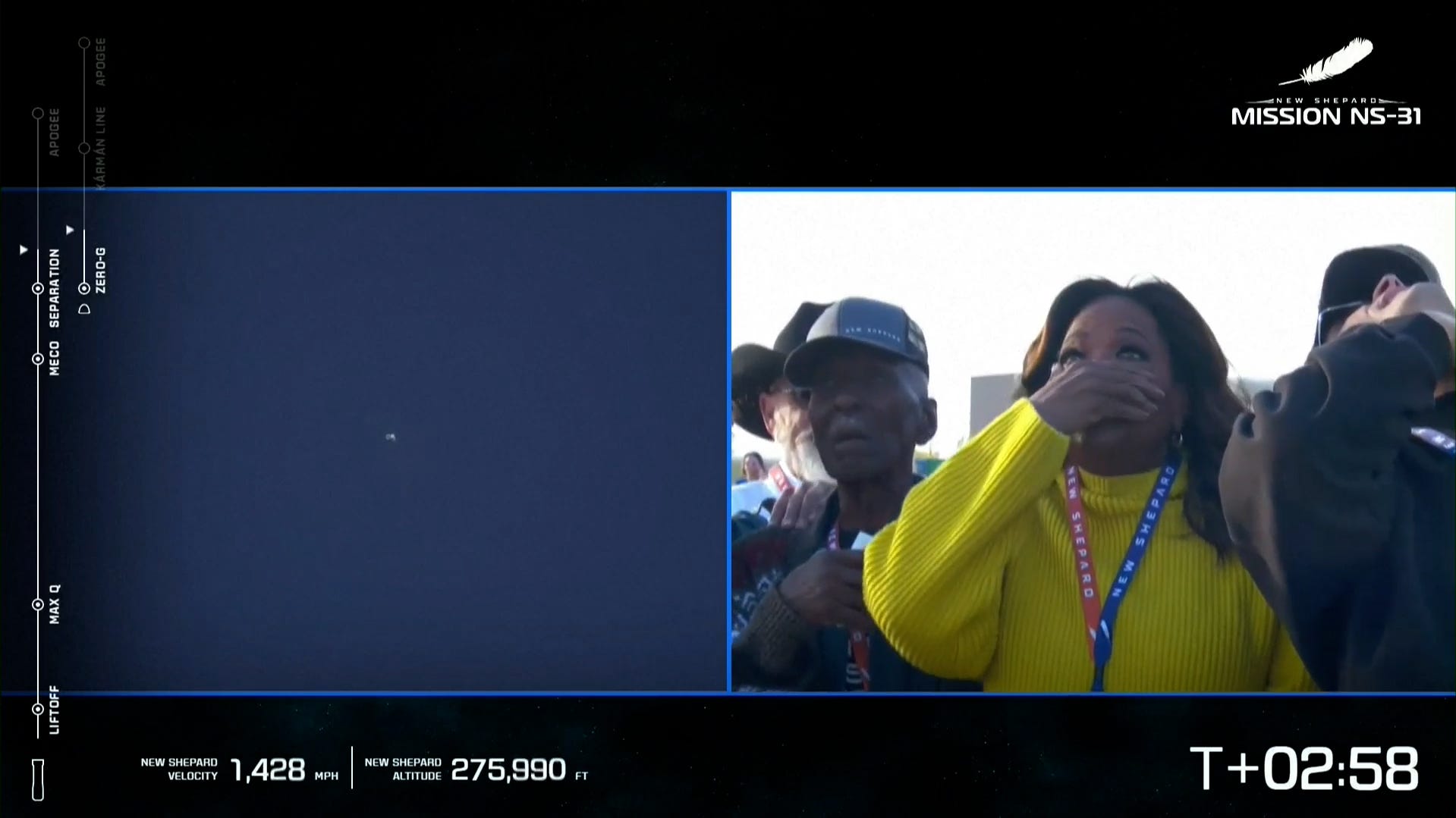 Blue Origin's star-studded crew returns to celebrity friends on Earth