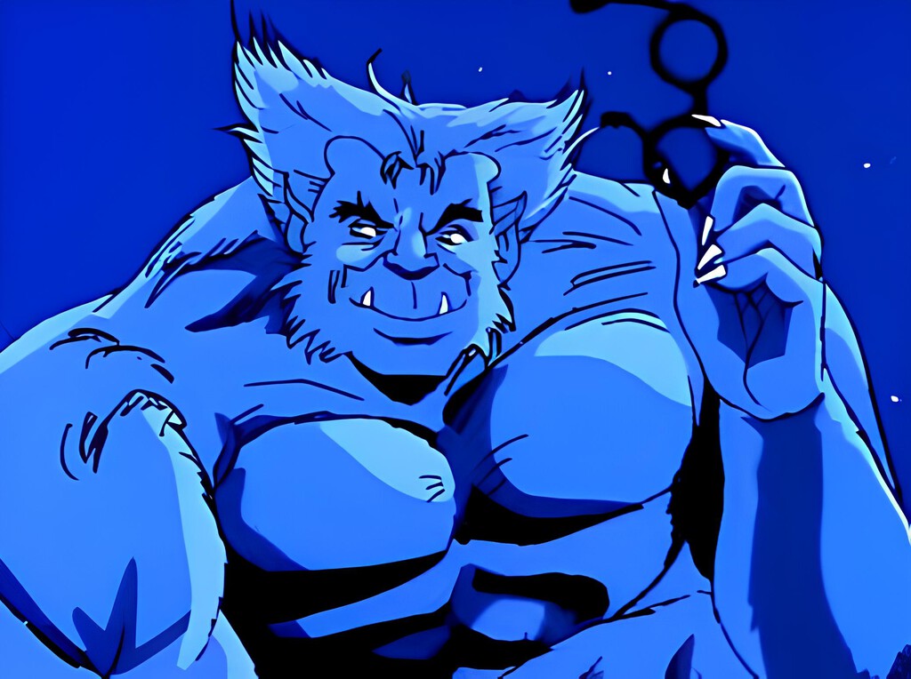 Por qué Bestia de los X-Men parece un animal y está cubierto de pelo azul