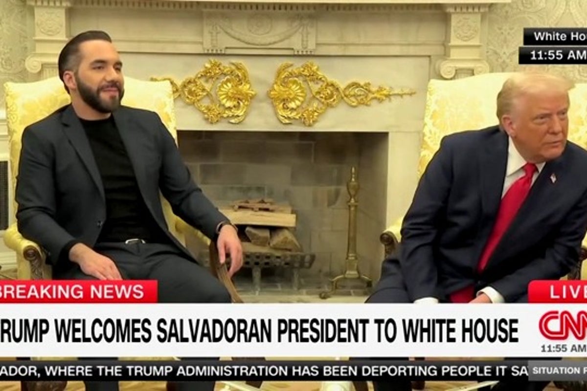 Trump attacks ‘low-rated CNN’ for pressing him and Bukele on illegally ...