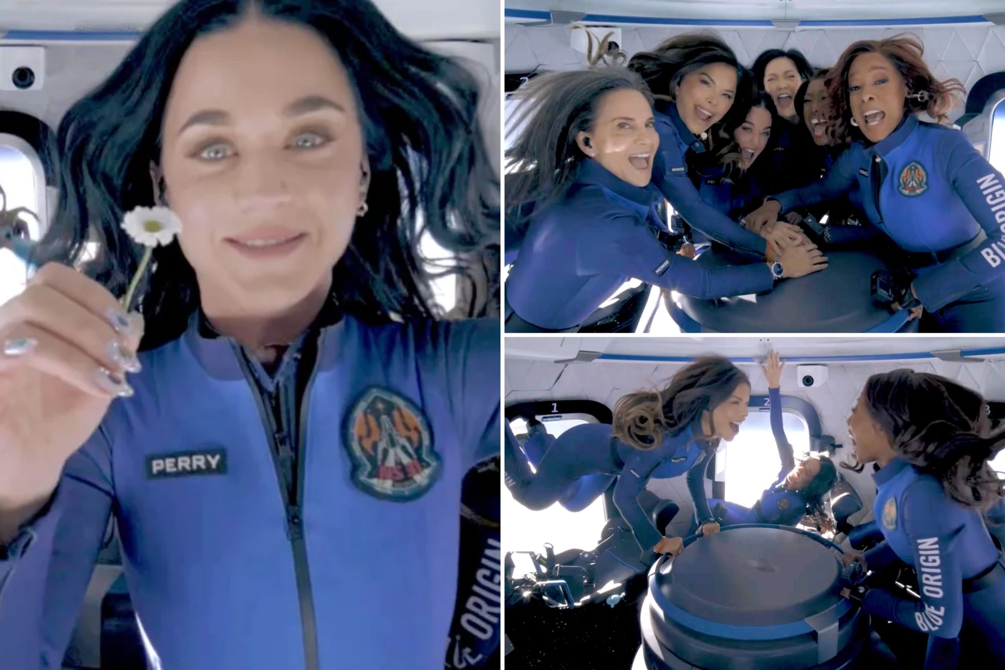 First pics of Katy Perry, Lauren Sanchez and Gayle King in space on ...