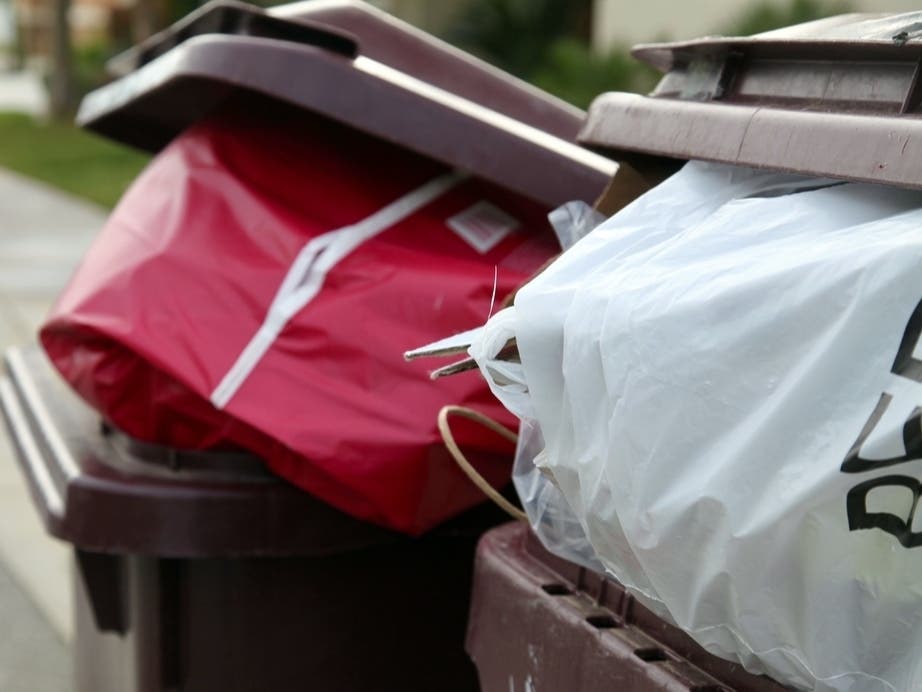 Garbage Bags Piled Up Outside Dumpster: Health Inspections