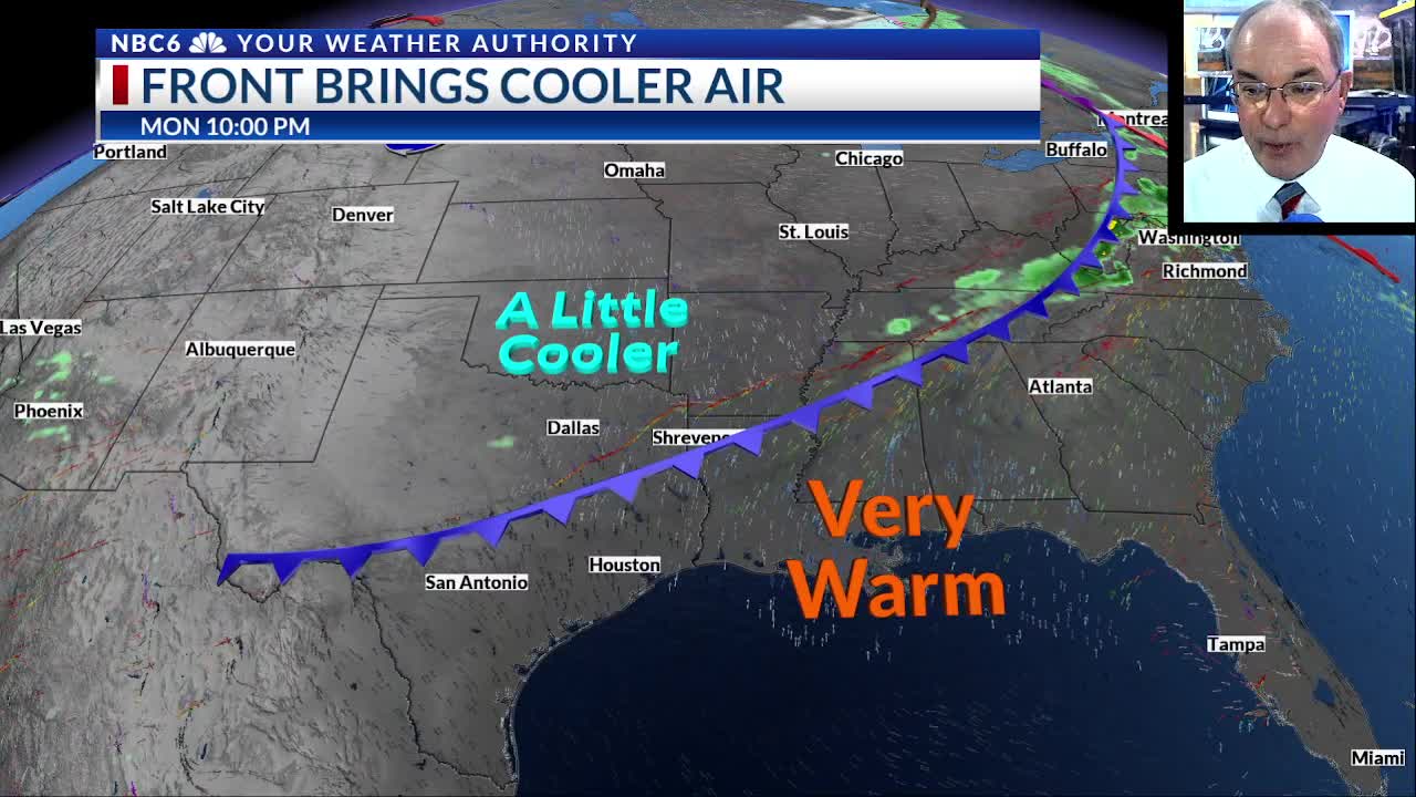 Cold front brings cooler temperatures on Tuesday