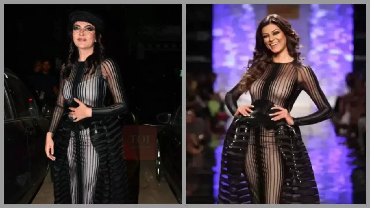 Sushmita Sen steals the show by re-wearing her 11-year-old designer runway dress with a chic ...