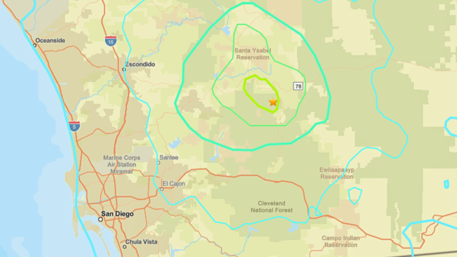 5.2 magnitude earthquake strikes near San Diego