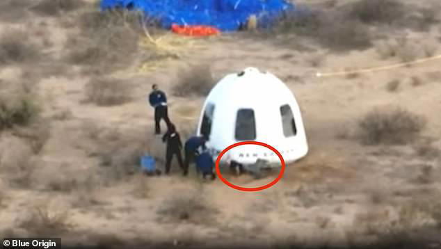 First video emerges from INSIDE the Blue Origin space ship