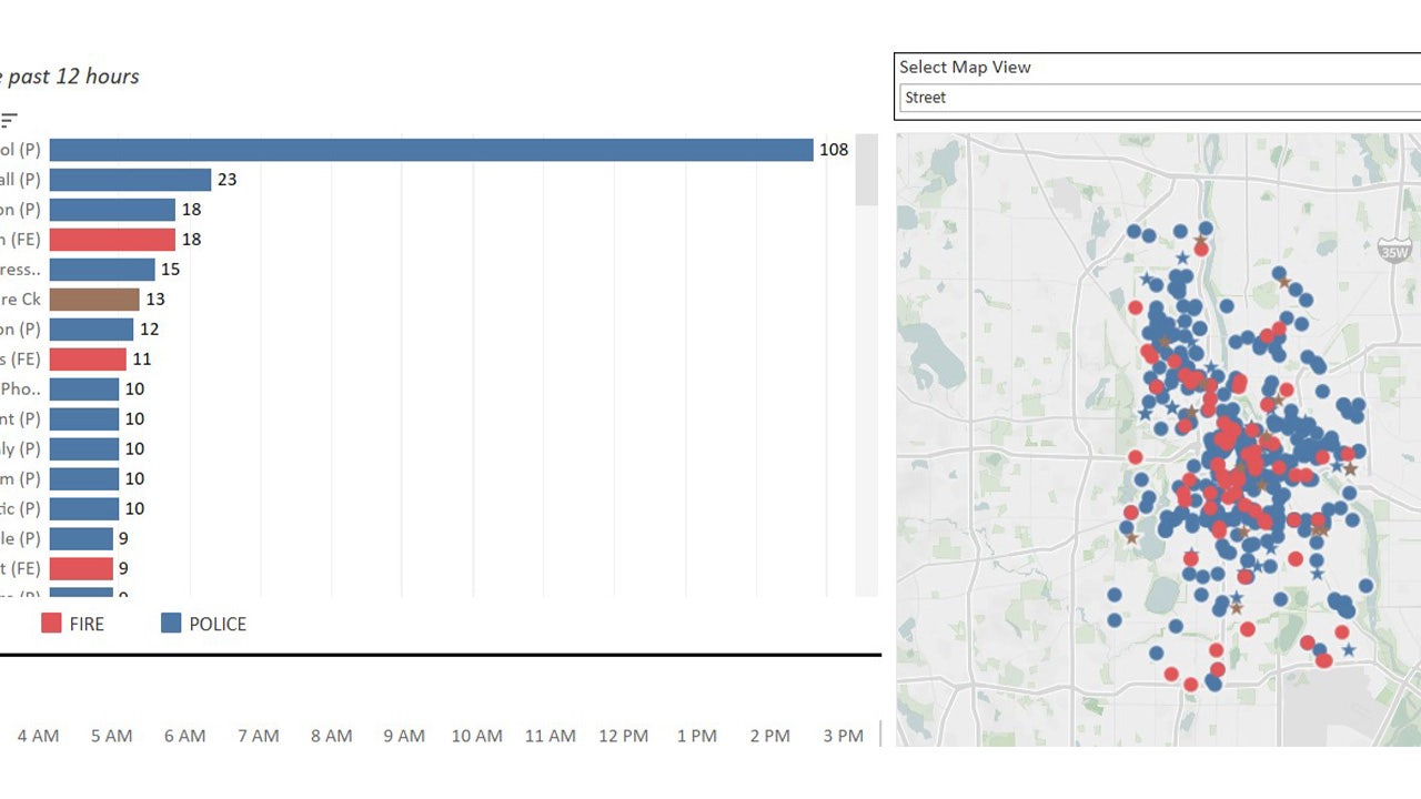 Minneapolis emergency incident dashboard launched for 911 calls as ...