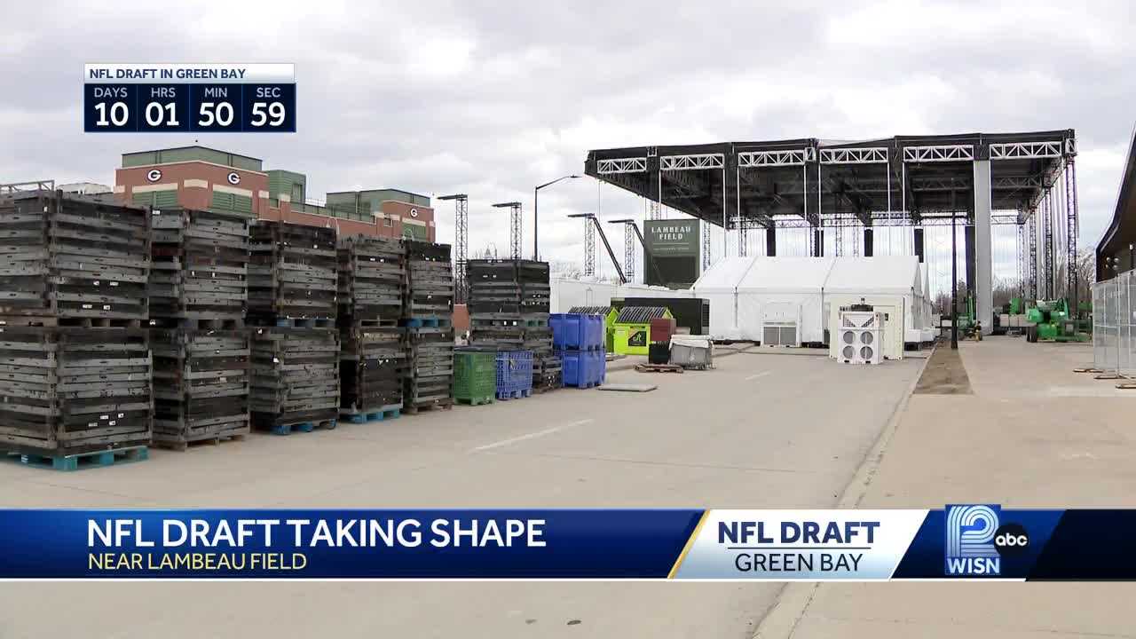 'It's really taking shape': NFL Draft construction enters next phase