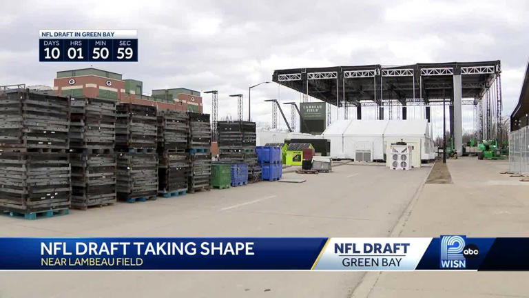 'It's really taking shape': NFL Draft construction enters next phase