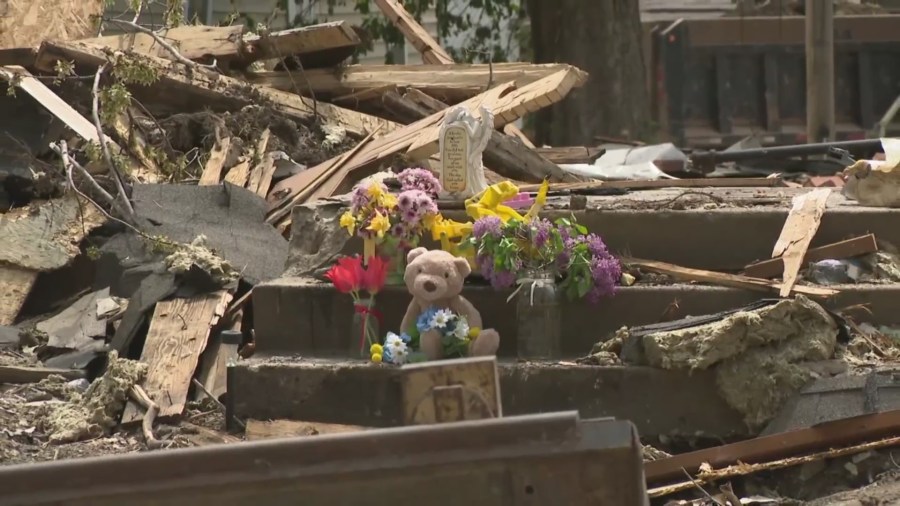 Memorial set up for 5-year-old killed in Lexington home explosion