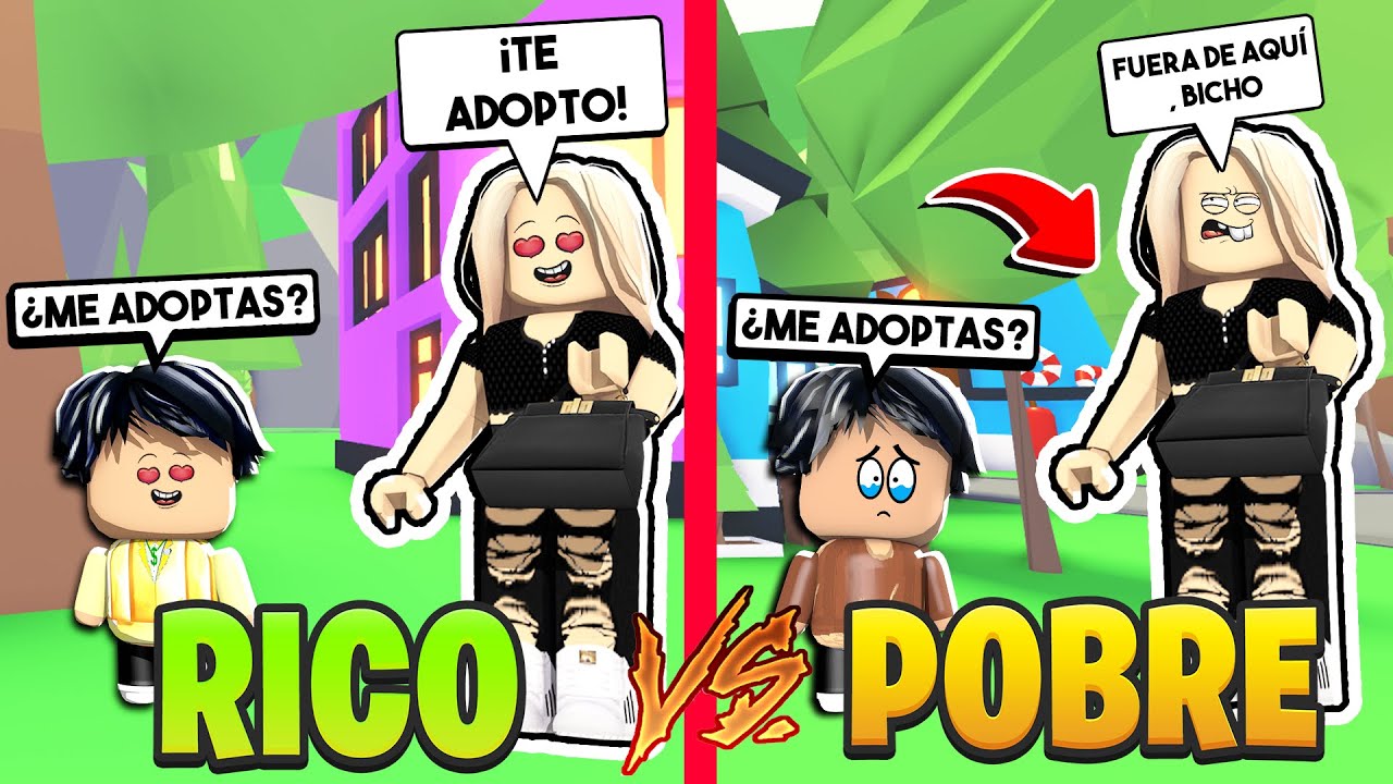 Bebe Pobre vs Bebe Rico Buscando Padres (No Te Lo Creerás) en Adopt Me ...