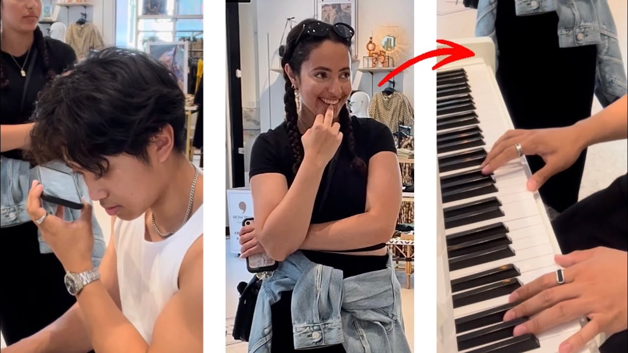 I play 'RUNAWAY' by ear for this girl, WATCH HER REACTION 😱