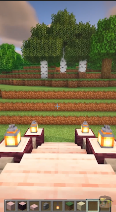 Quick Cherry Bridge Build in Minecraft | Easy Aesthetic Tutorial