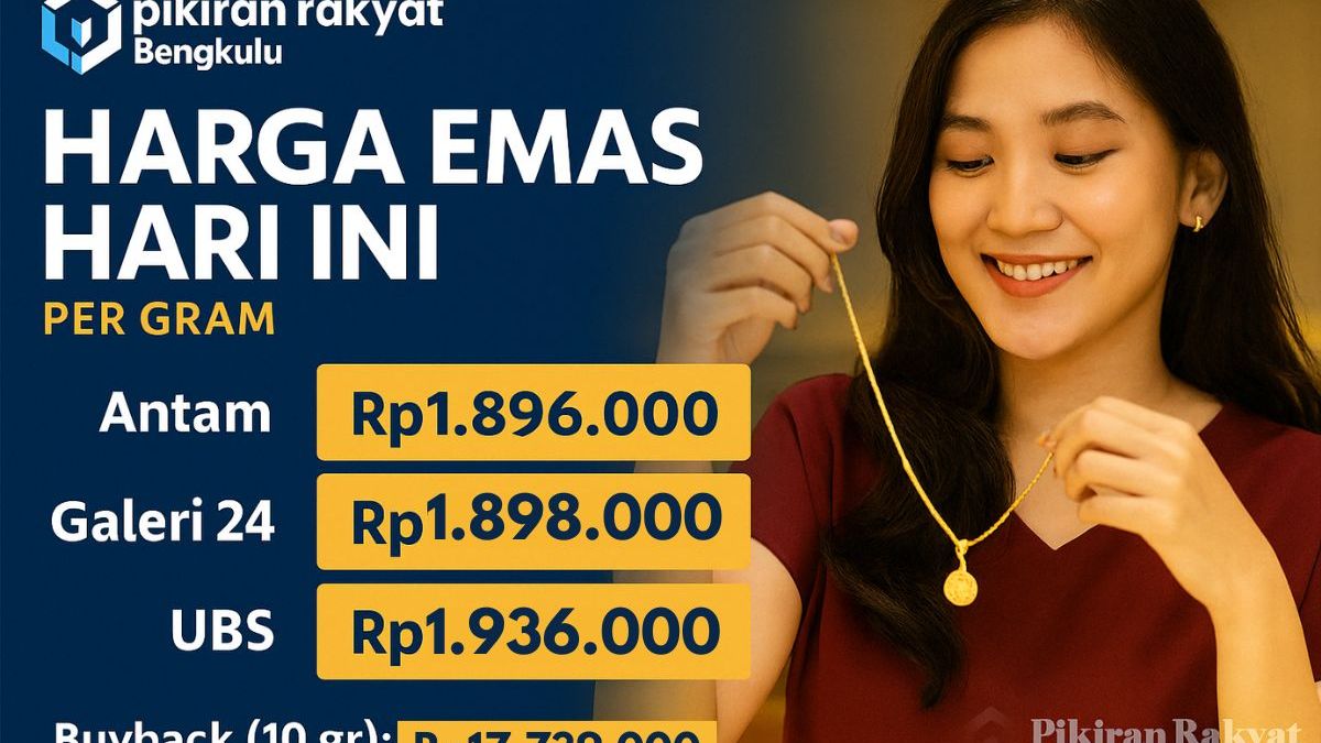 Harga Emas Antam Logam Mulia Stabil di Rp1.896.000 Hari Ini, Simak ...