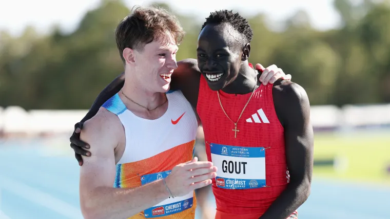 What time is Gout Gout vs. Lachie Kennedy at the Maurie Plant Meet? Men ...