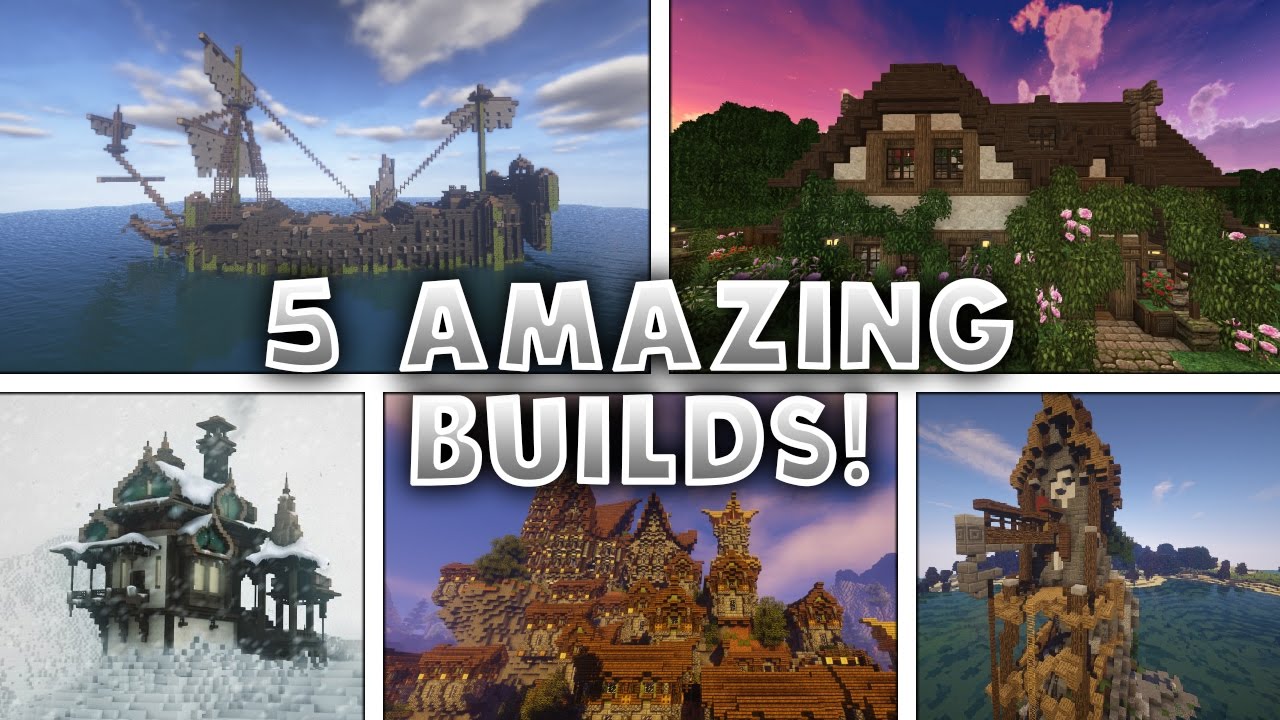 5 Awesome Minecraft Builds! – Amazing Minecraft Builds