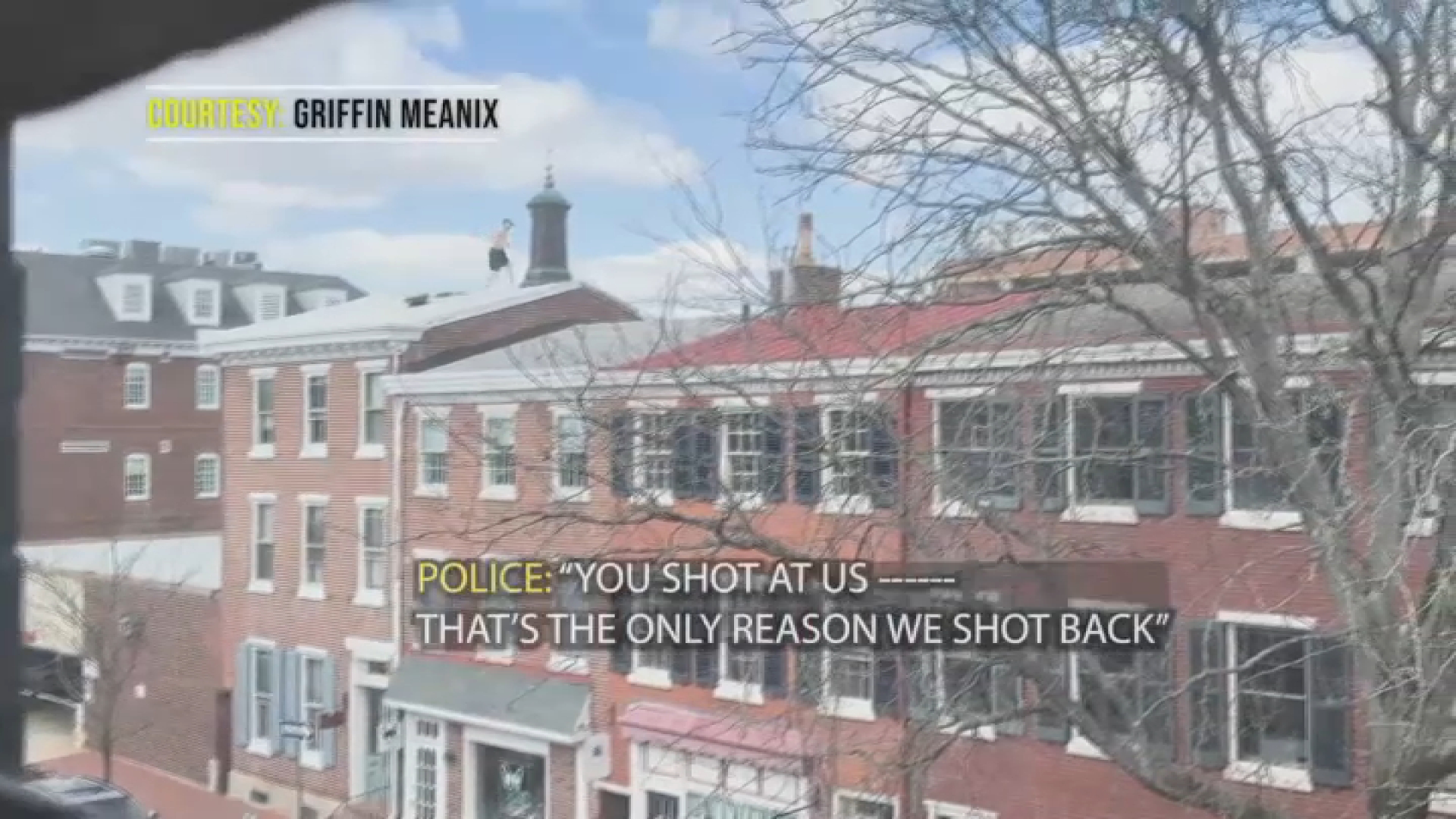 Video: Man walks on rooftops after police shooting in West Chester ...
