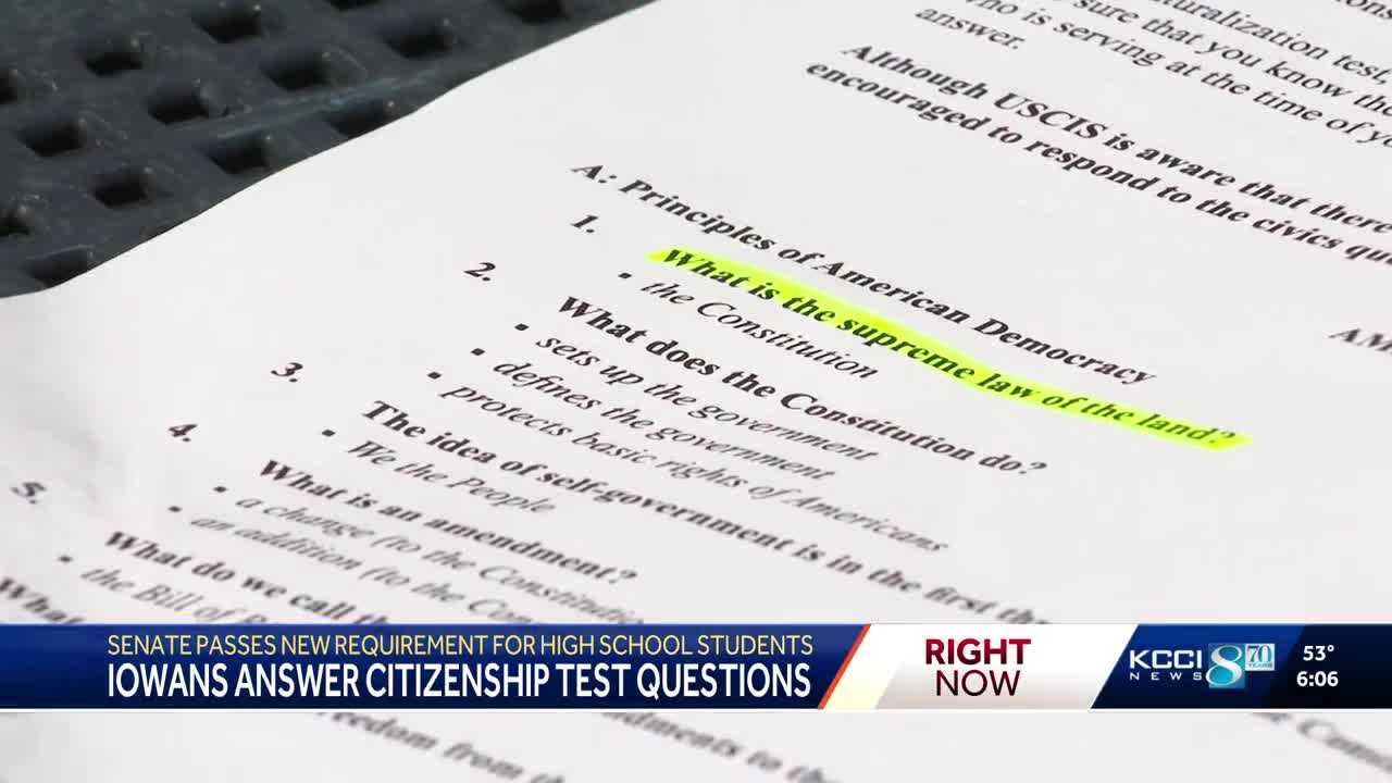 See how you do on a civics test that could soon be required for high ...