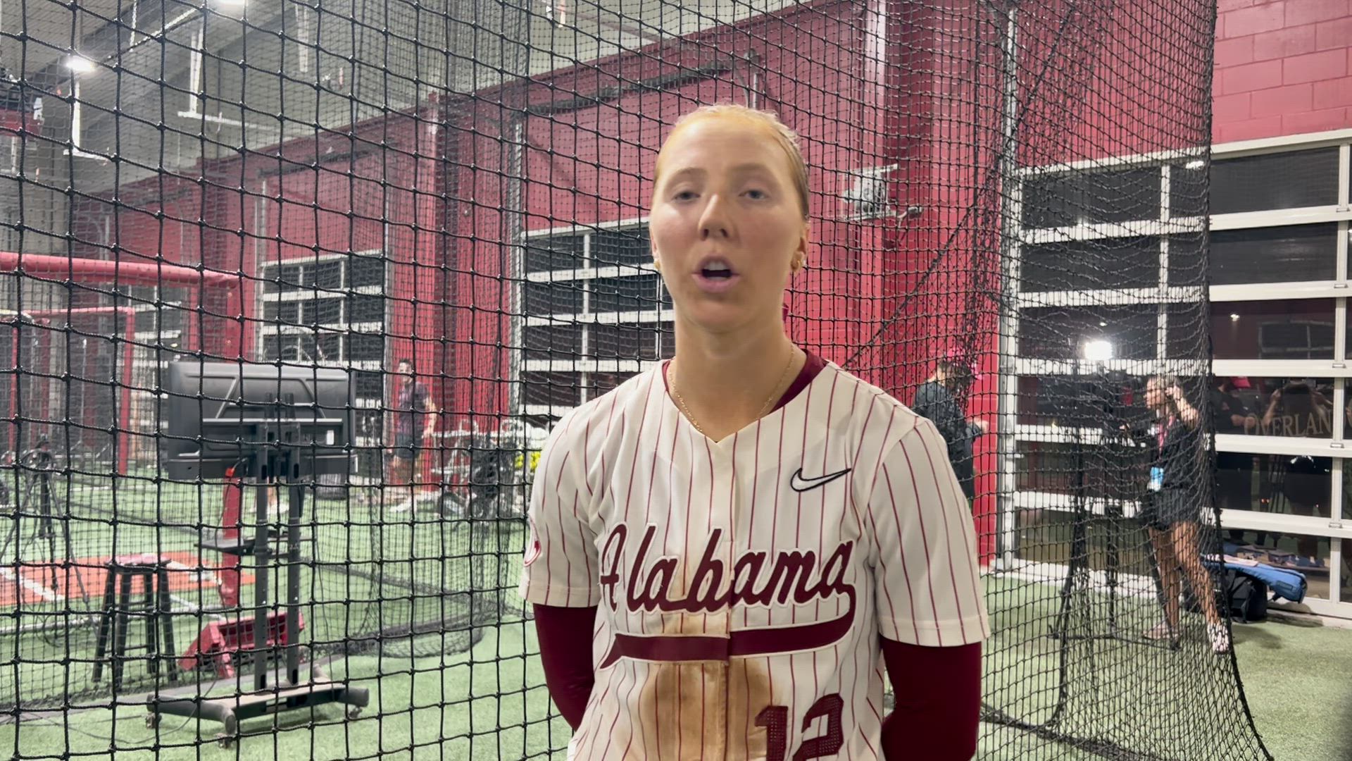 Audrey Vandagriff after walk-off HR over Oklahoma