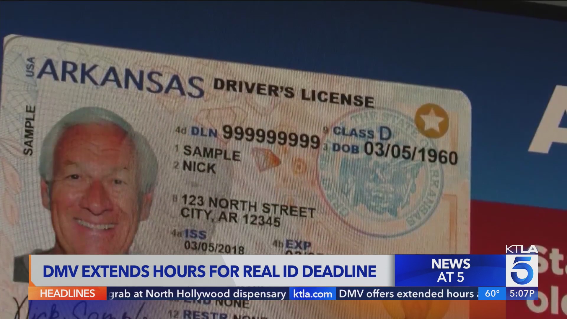 DMV Extends hours for REAL ID deadline