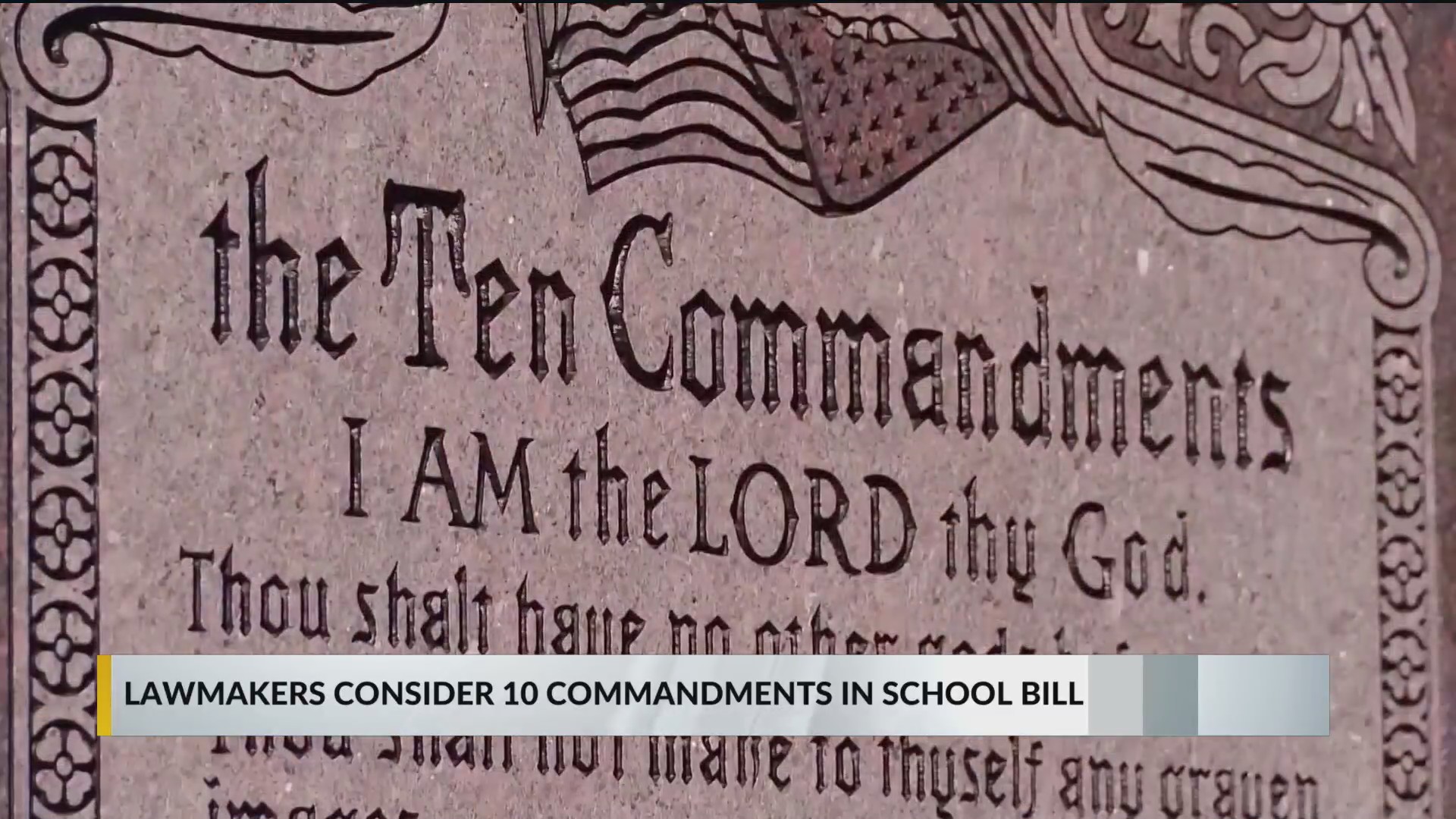 Mobile residents react to 10 Commandments bill, possibly allowing them in schools