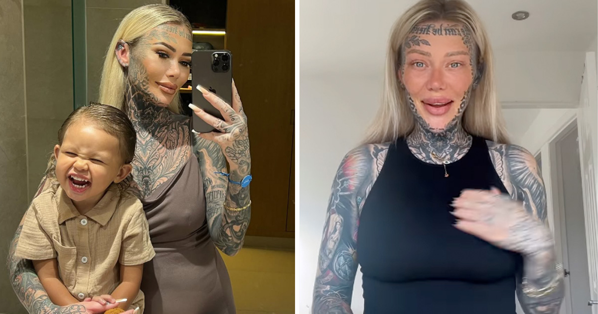 Becky Holt är känd som landets mest tatuerade kvinna