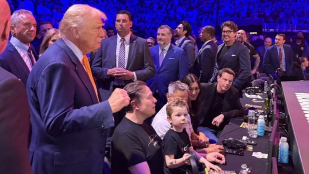 Paramount Suitor David Ellison Spotted Ringside With Trump at UFC Fight ...