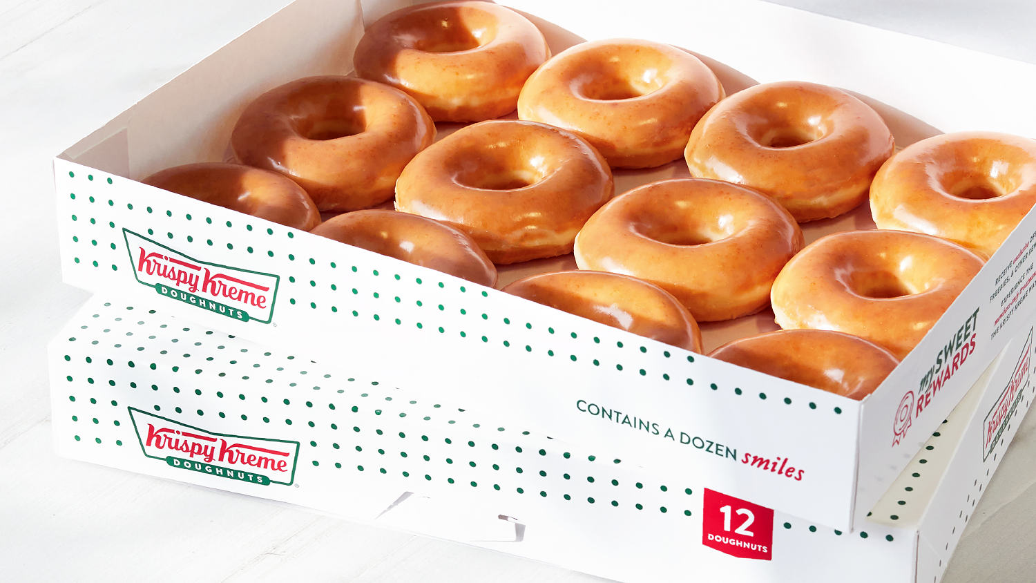 Krispy Kreme is selling a dozen doughnuts for less than $1 today