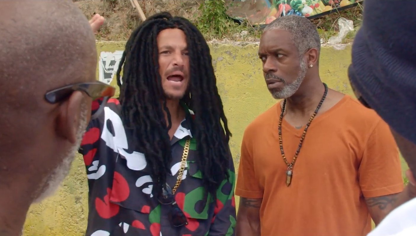 Peter Andre blasted for fake Jamaican accent and dreadlocks wig in ...