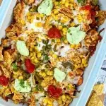 This baked sweet potato nacho dish is everything you love in one