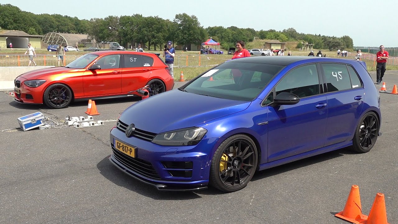 Course de Drag ! Golf 7 R, M140i 750CH, 599 GTB, RS6 Milltek, M8 G ...
