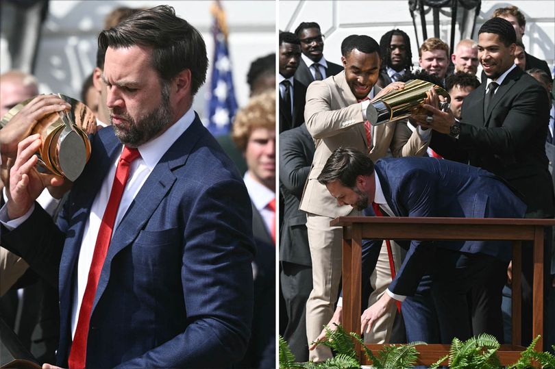 JD Vance brutally trolled for dropping trophy as public make brutal ...